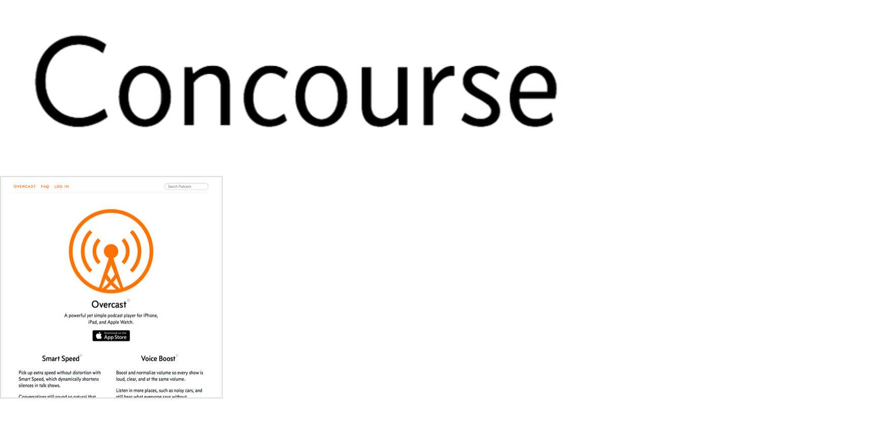 Concourse in use - Fonts In Use