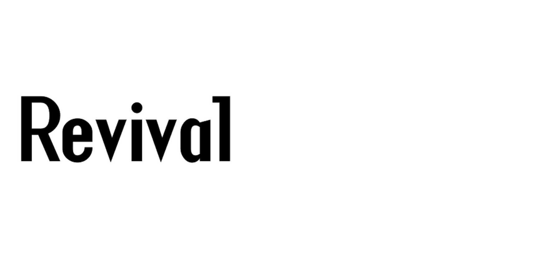 Revival in use - Fonts In Use