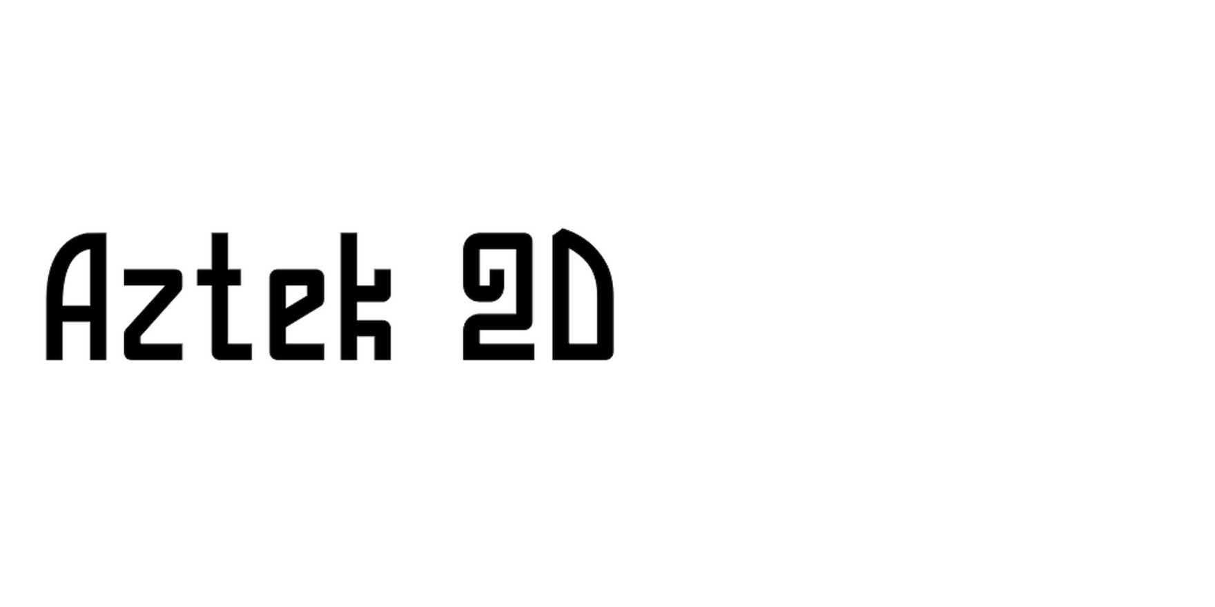 Aztek 2D in use - Fonts In Use