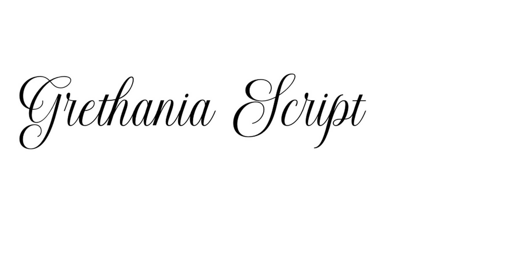 Grethania Script in use - Fonts In Use