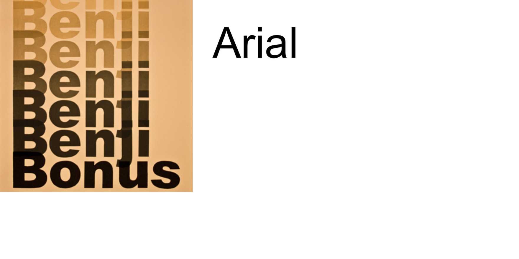 Benji band poster - Fonts In Use