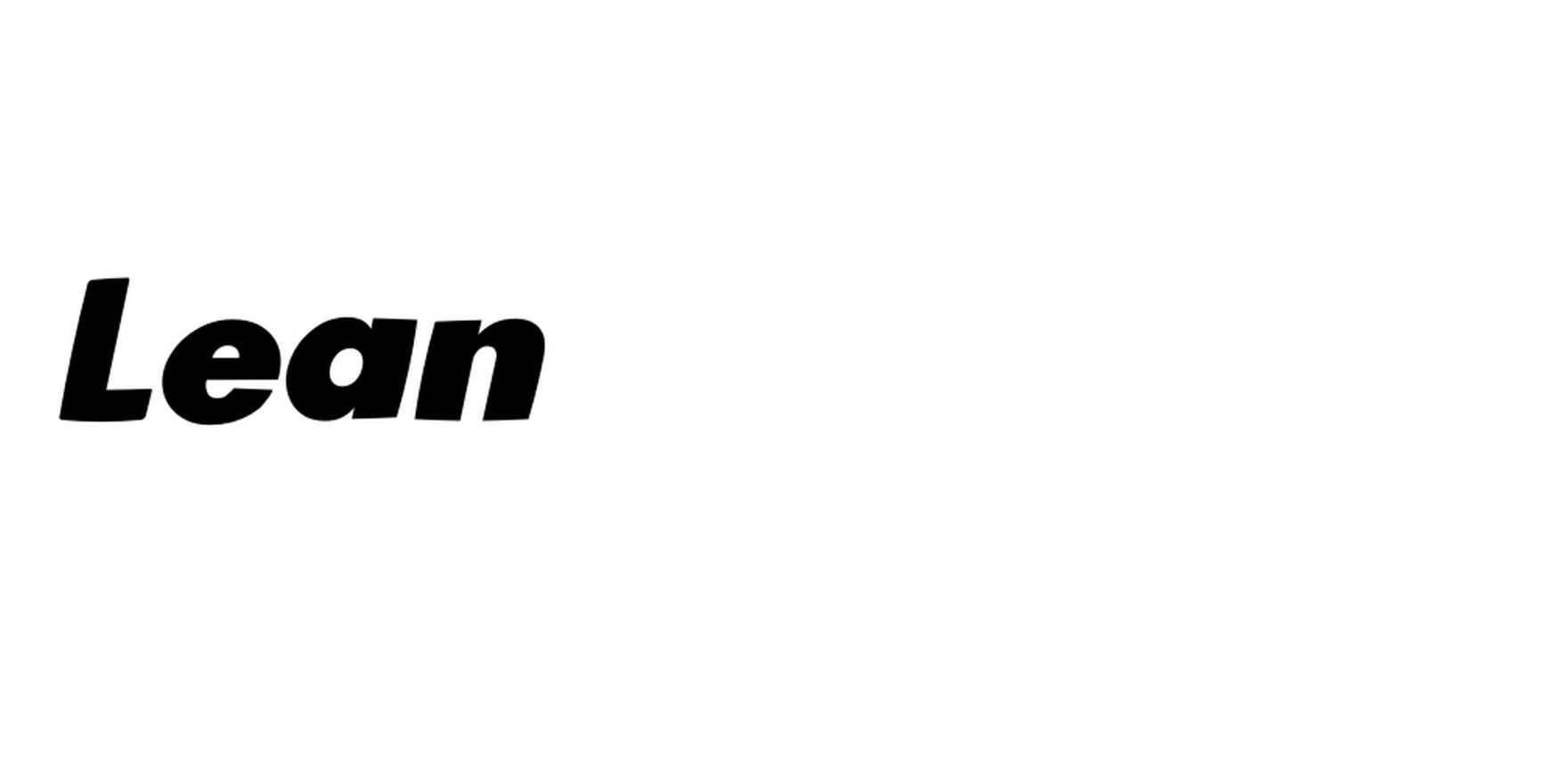 Lean in use - Fonts In Use