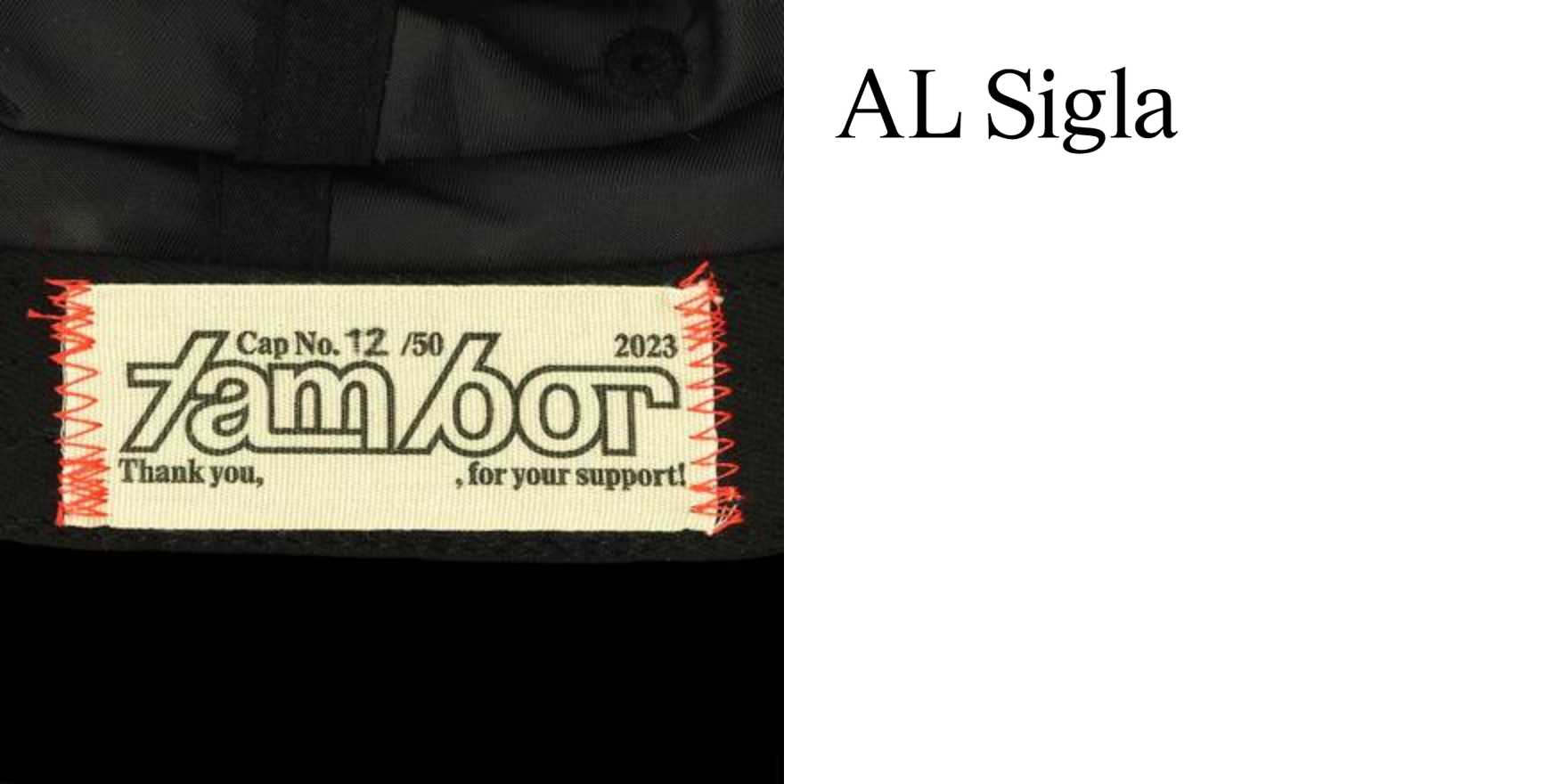 Tam Bor limited edition caps - Fonts In Use