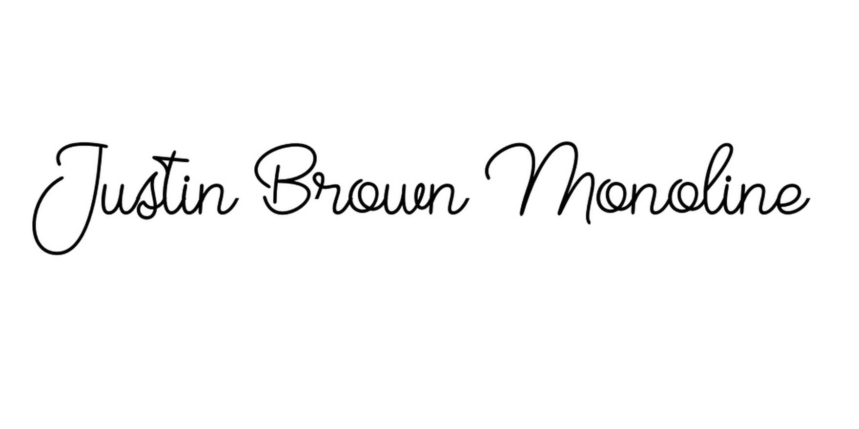 Justin Brown Monoline in use - Fonts In Use