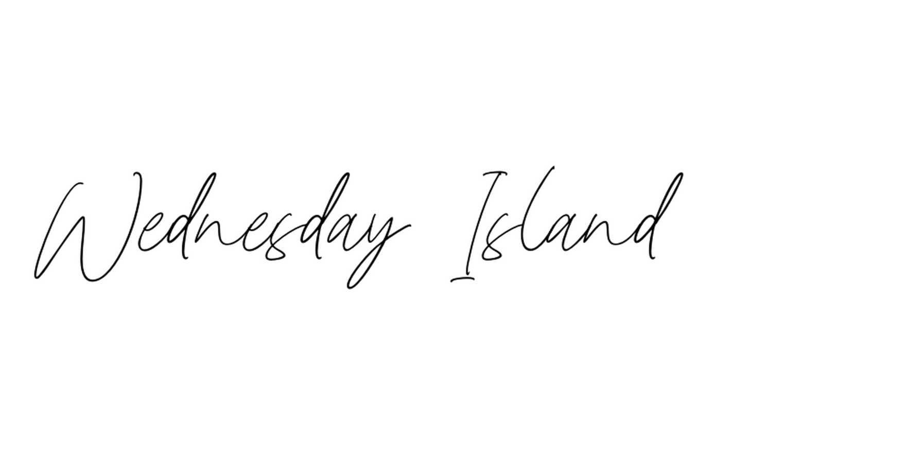 Wednesday Island in use - Fonts In Use