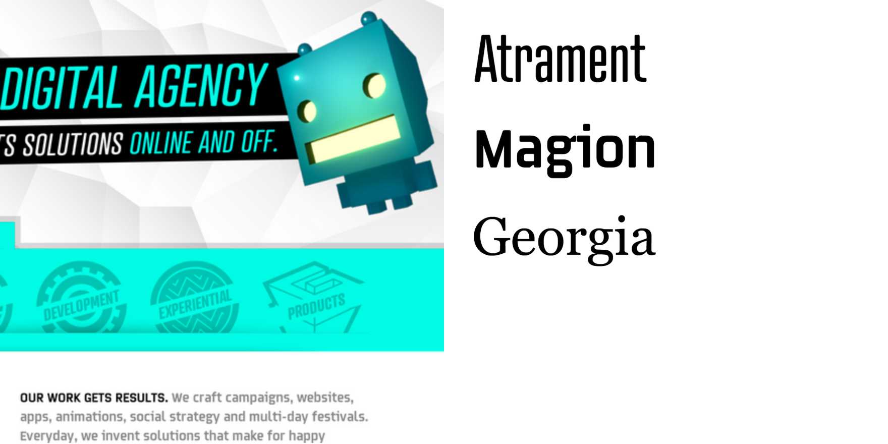 iStrategyLabs website - Fonts In Use