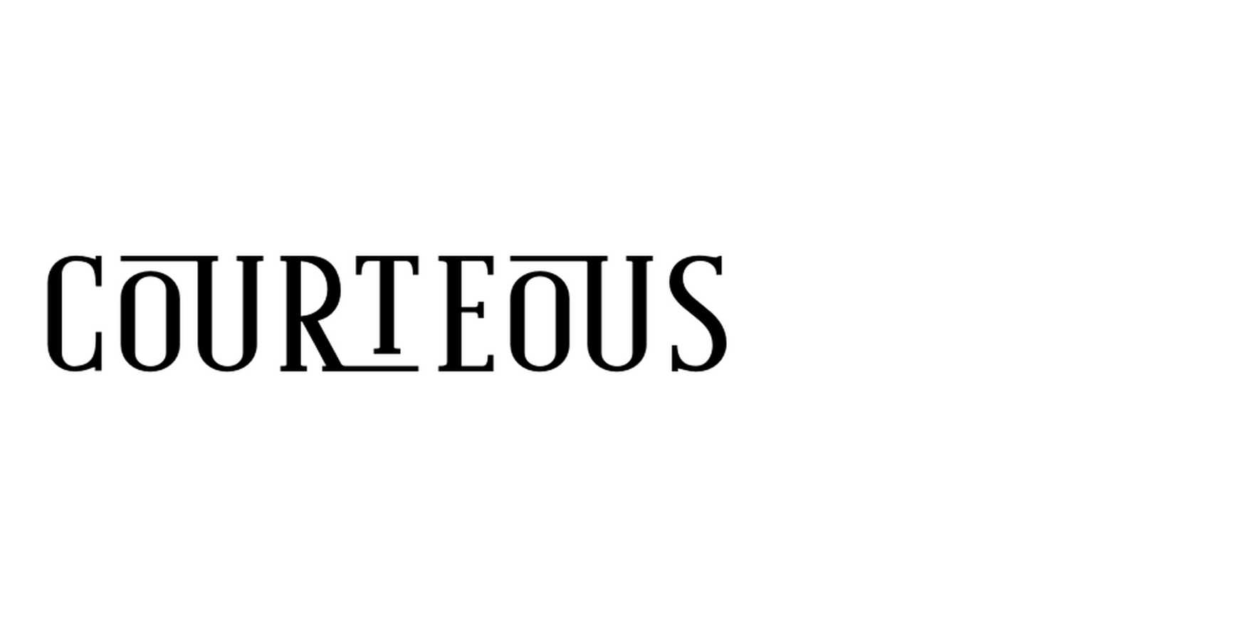 Courteous in use - Fonts In Use