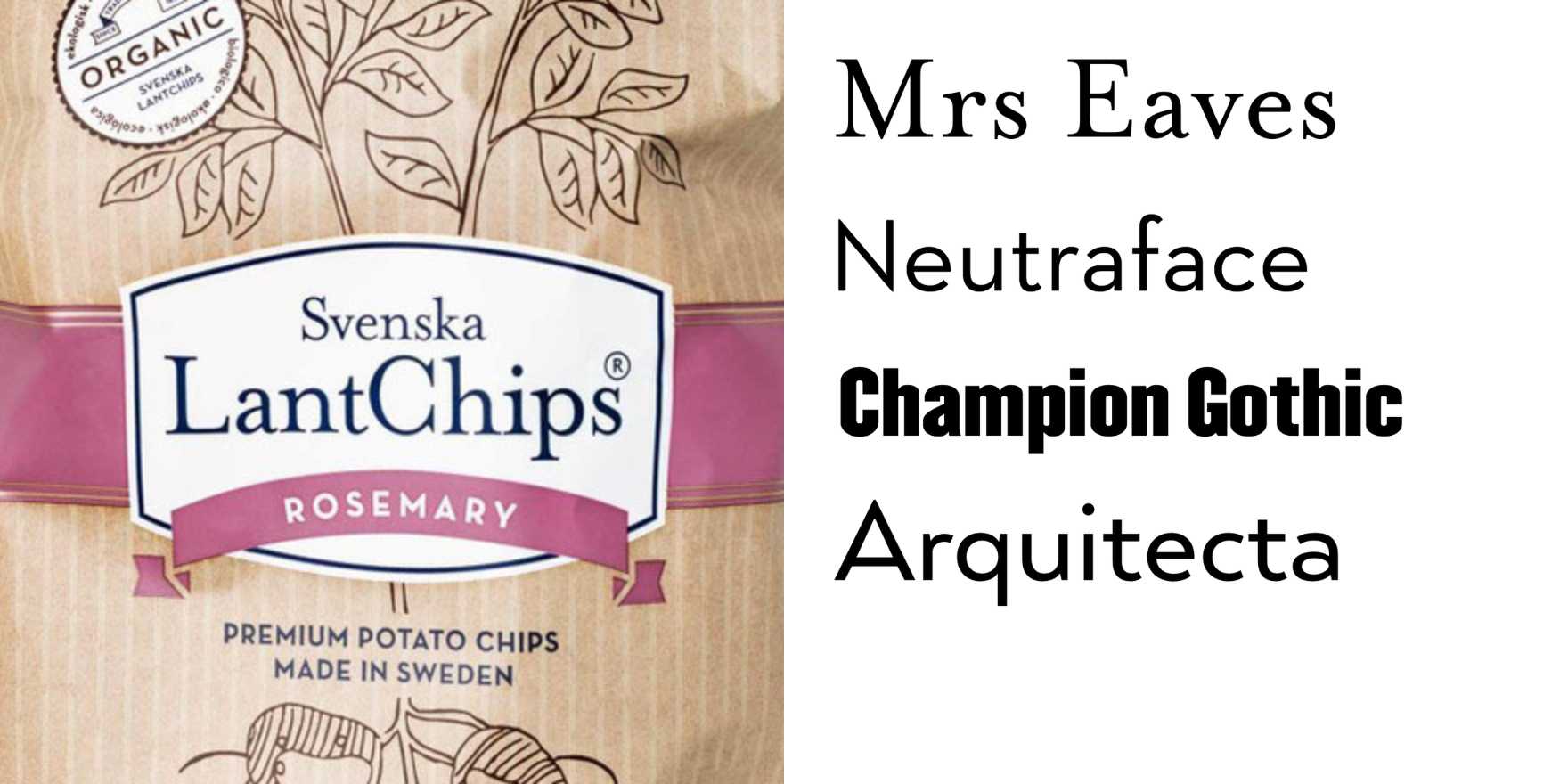 Svenska LantChips - Fonts In Use