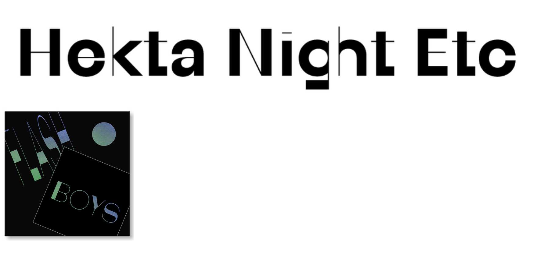Hekta Night Etc in use - Fonts In Use
