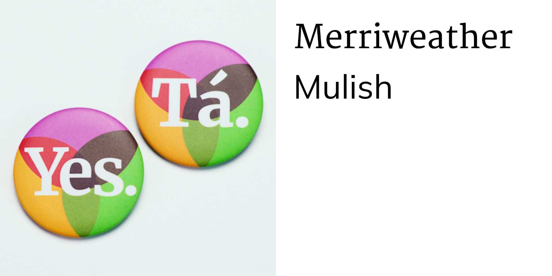 Together For Yes - Fonts In Use