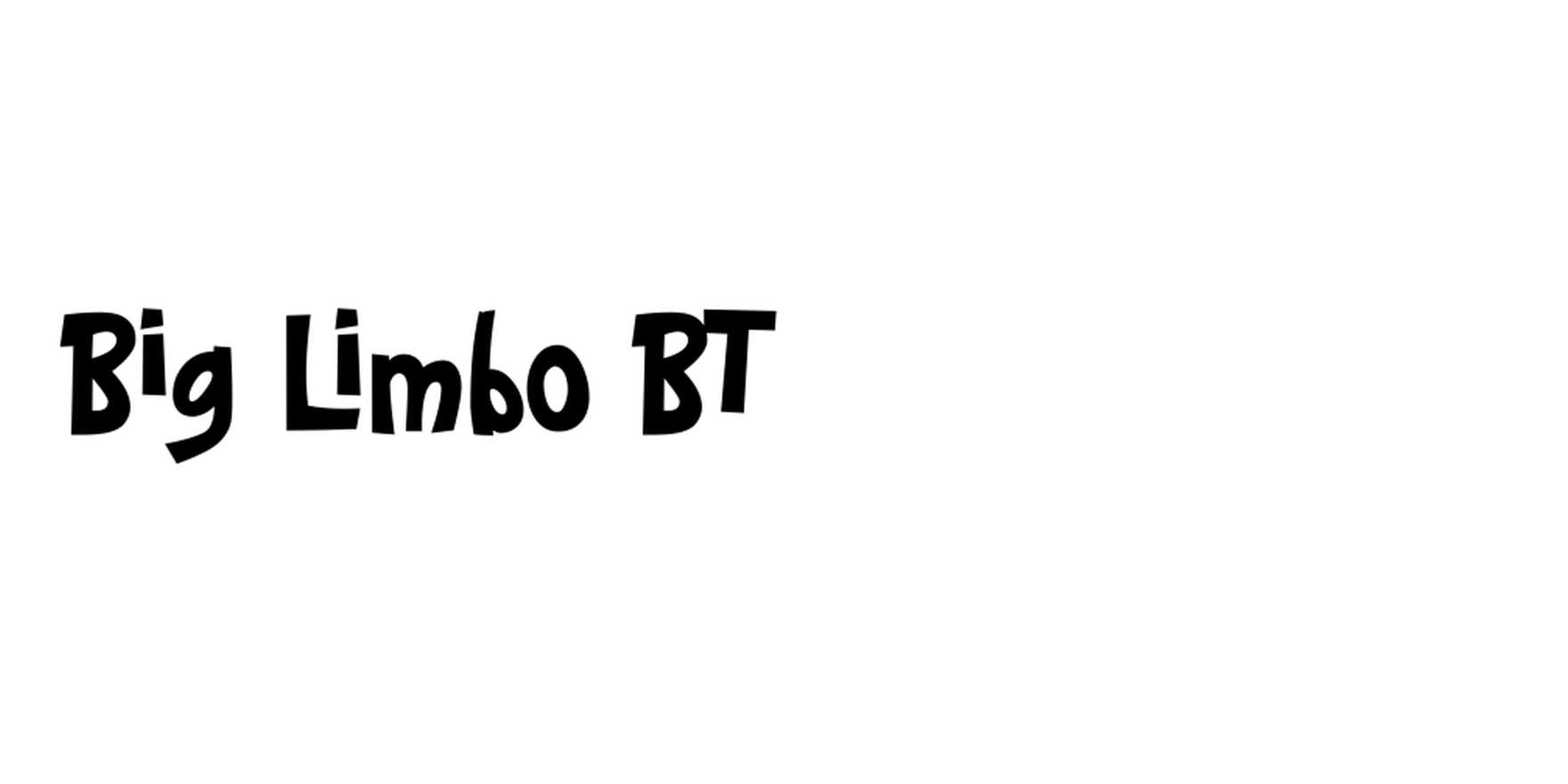 Big Limbo BT in use - Fonts In Use
