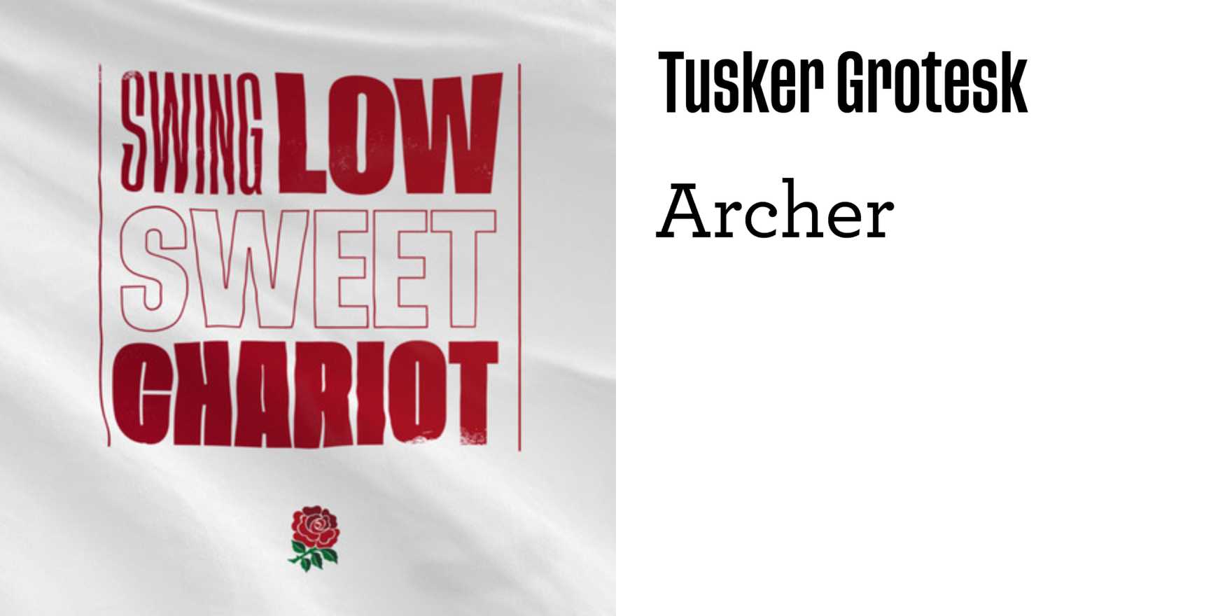 England Rugby (RFU) brand - Fonts In Use