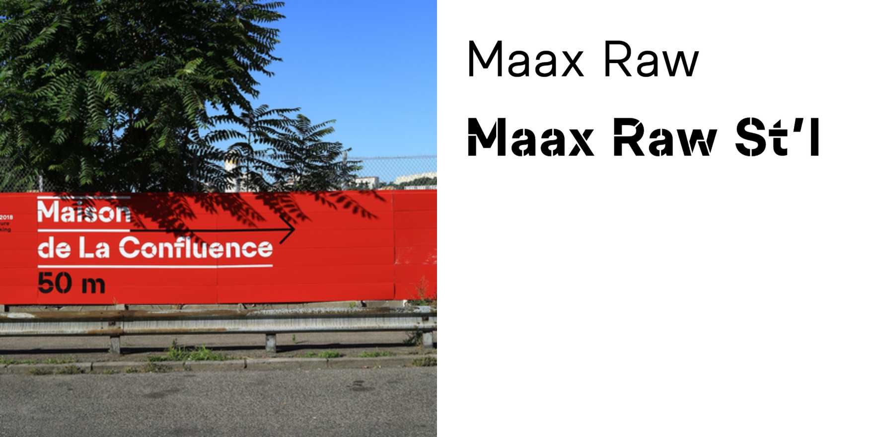 Lyon Confluence signs - Fonts In Use