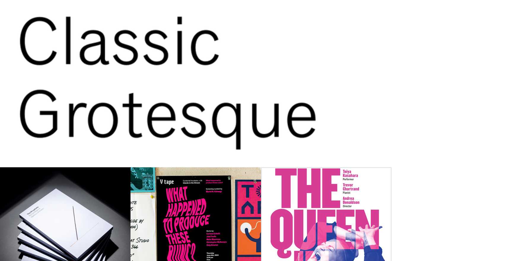 Classic Grotesque in use - Fonts In Use