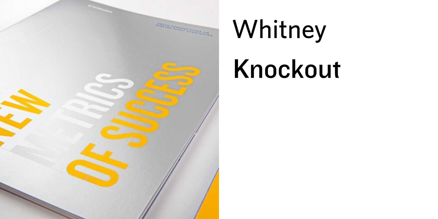 Embraer: New Metrics of Success - Fonts In Use