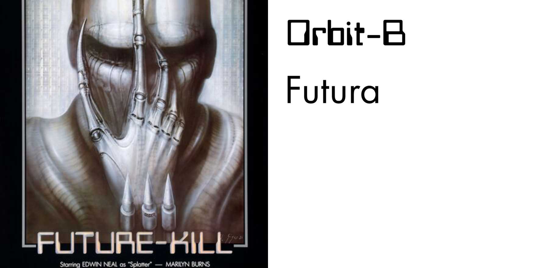 Future-Kill movie poster - Fonts In Use