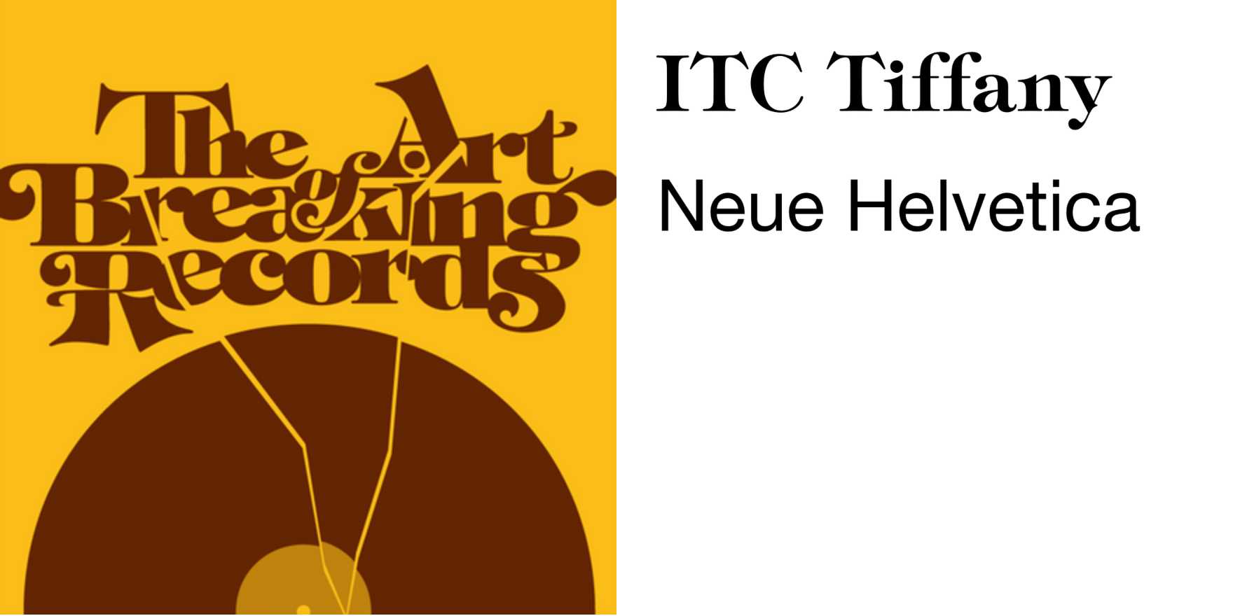 “The Art of Breaking Records” poster for SubTone - Fonts In Use