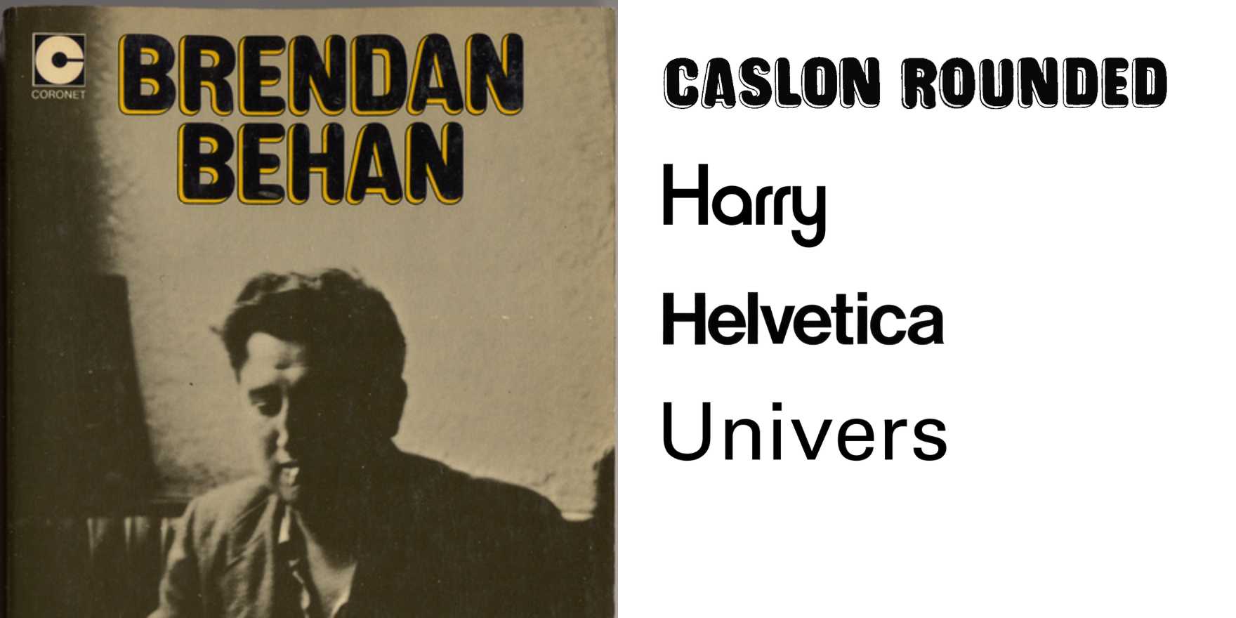 Brendan Behan by Ulick O’Connor - Fonts In Use