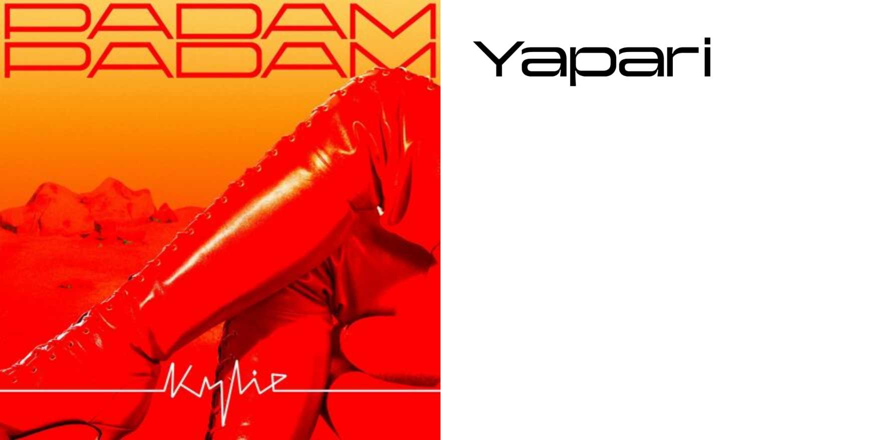Kylie Minogue – “Padam Padam” single cover and campaign - Fonts In Use