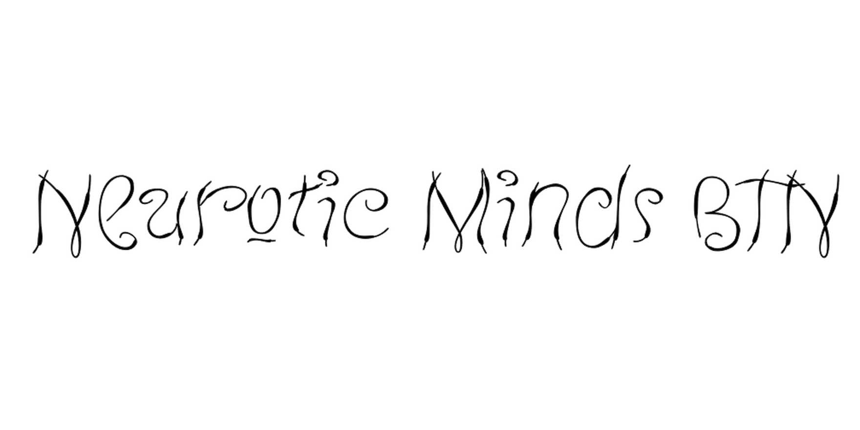 Neurotic Minds BTN in use - Fonts In Use