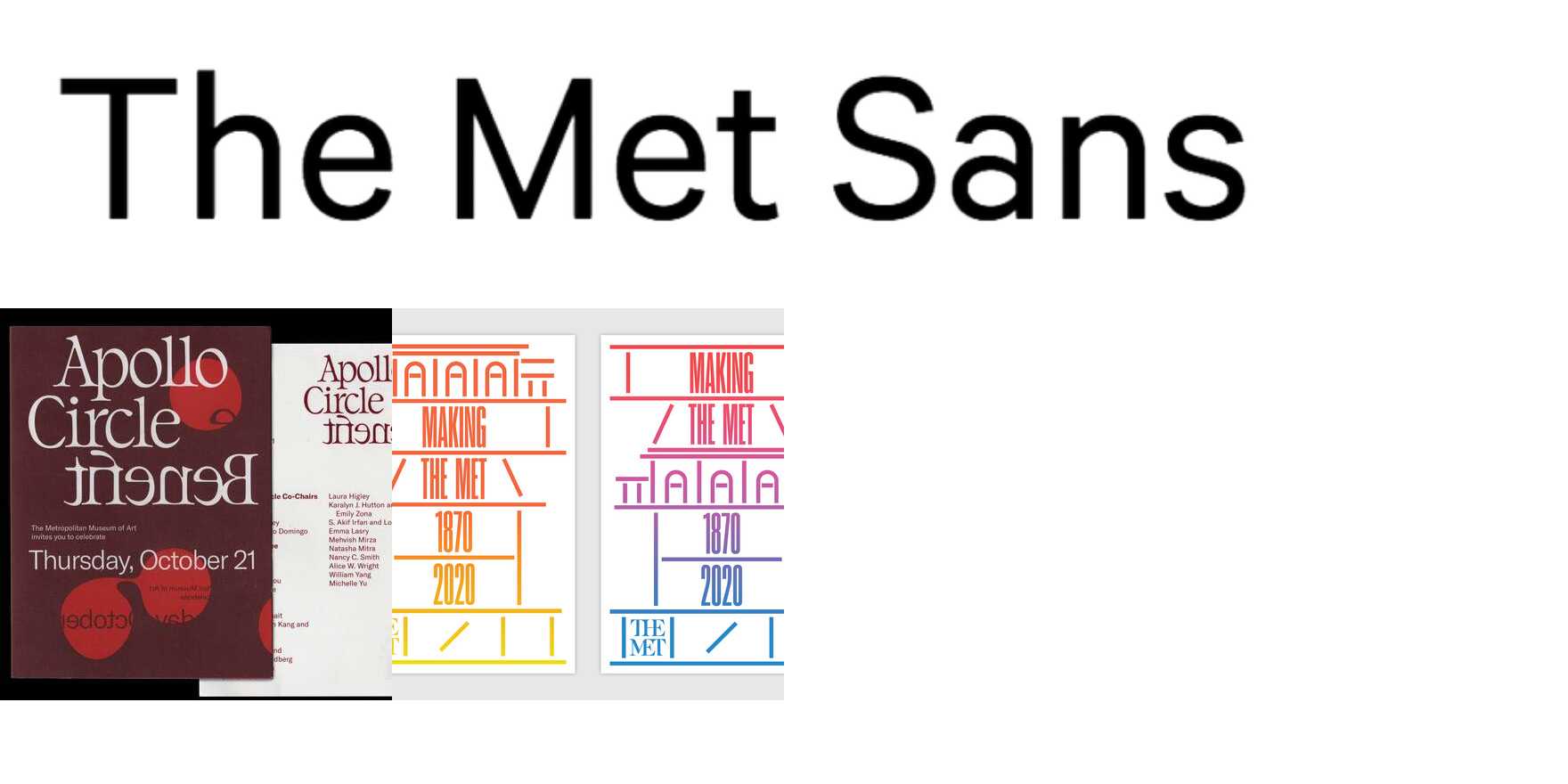 The Met Sans in use - Fonts In Use