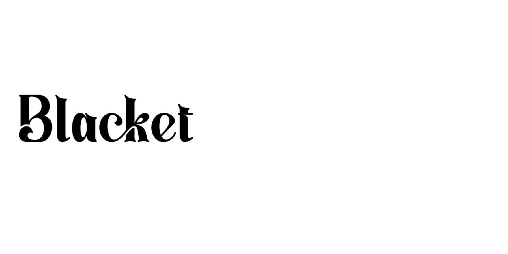 Blacket in use - Fonts In Use