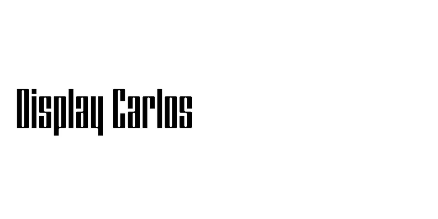 Display Carlos in use - Fonts In Use