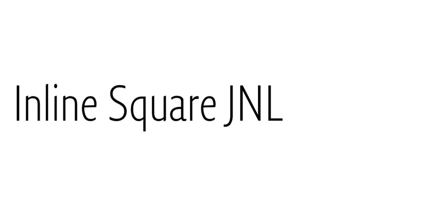 Inline Square JNL in use - Fonts In Use