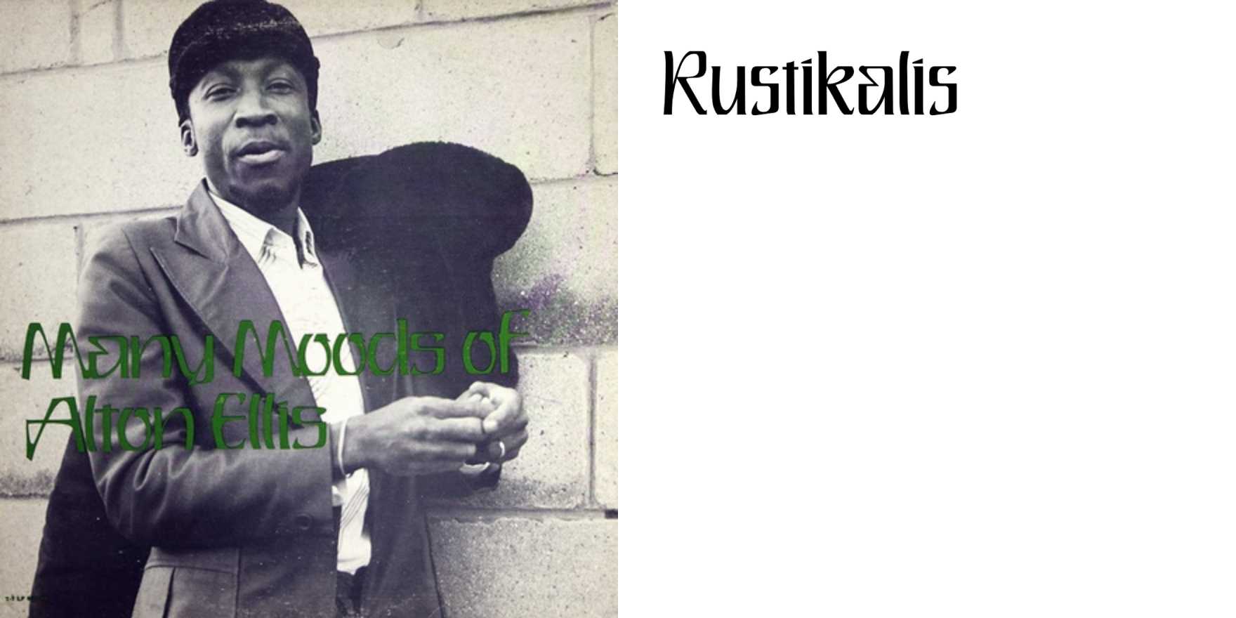 Alton Ellis – Many Moods of Alton Ellis album art - Fonts In Use