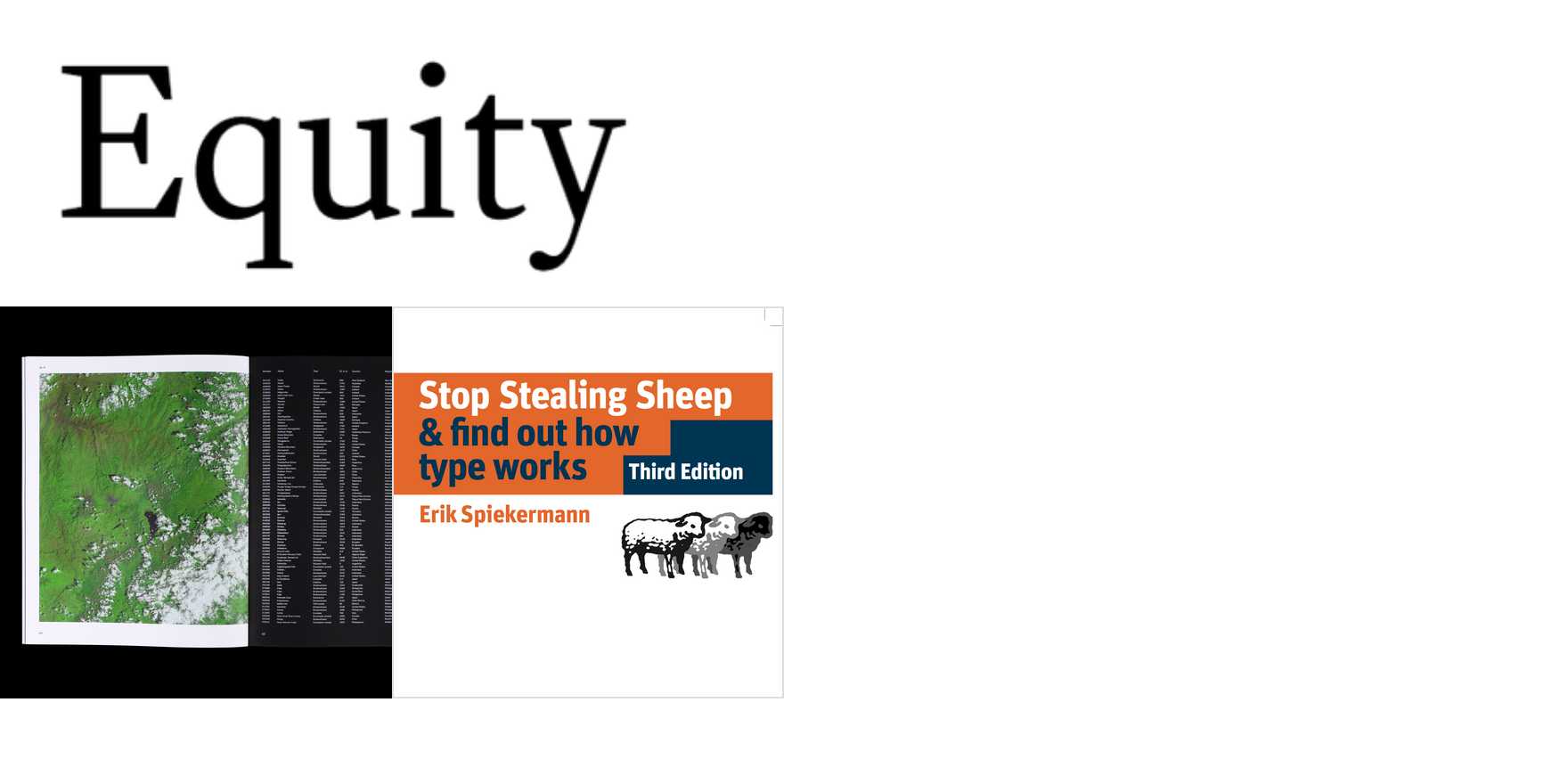 Equity in use - Fonts In Use