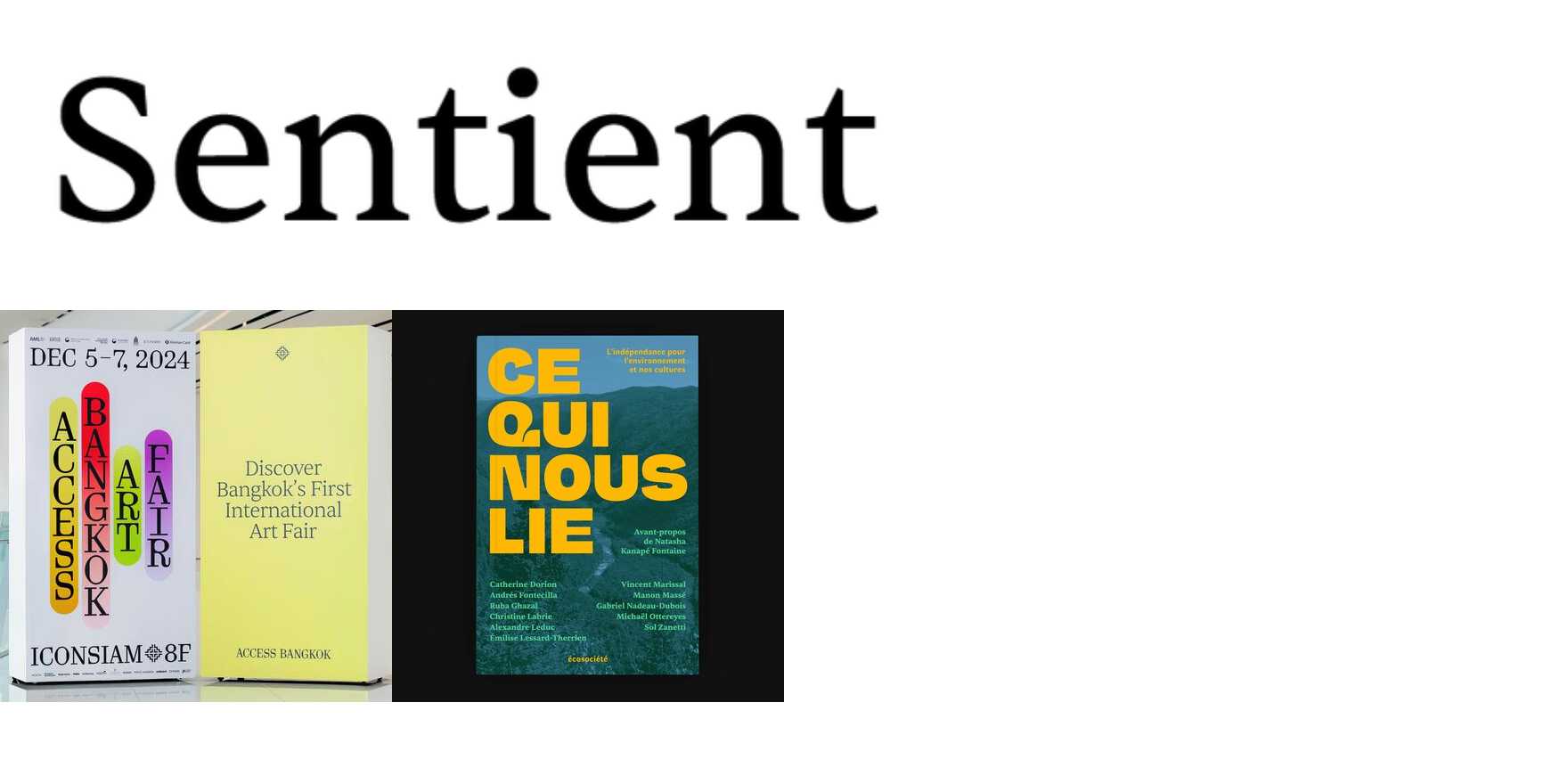 Sentient in use - Fonts In Use