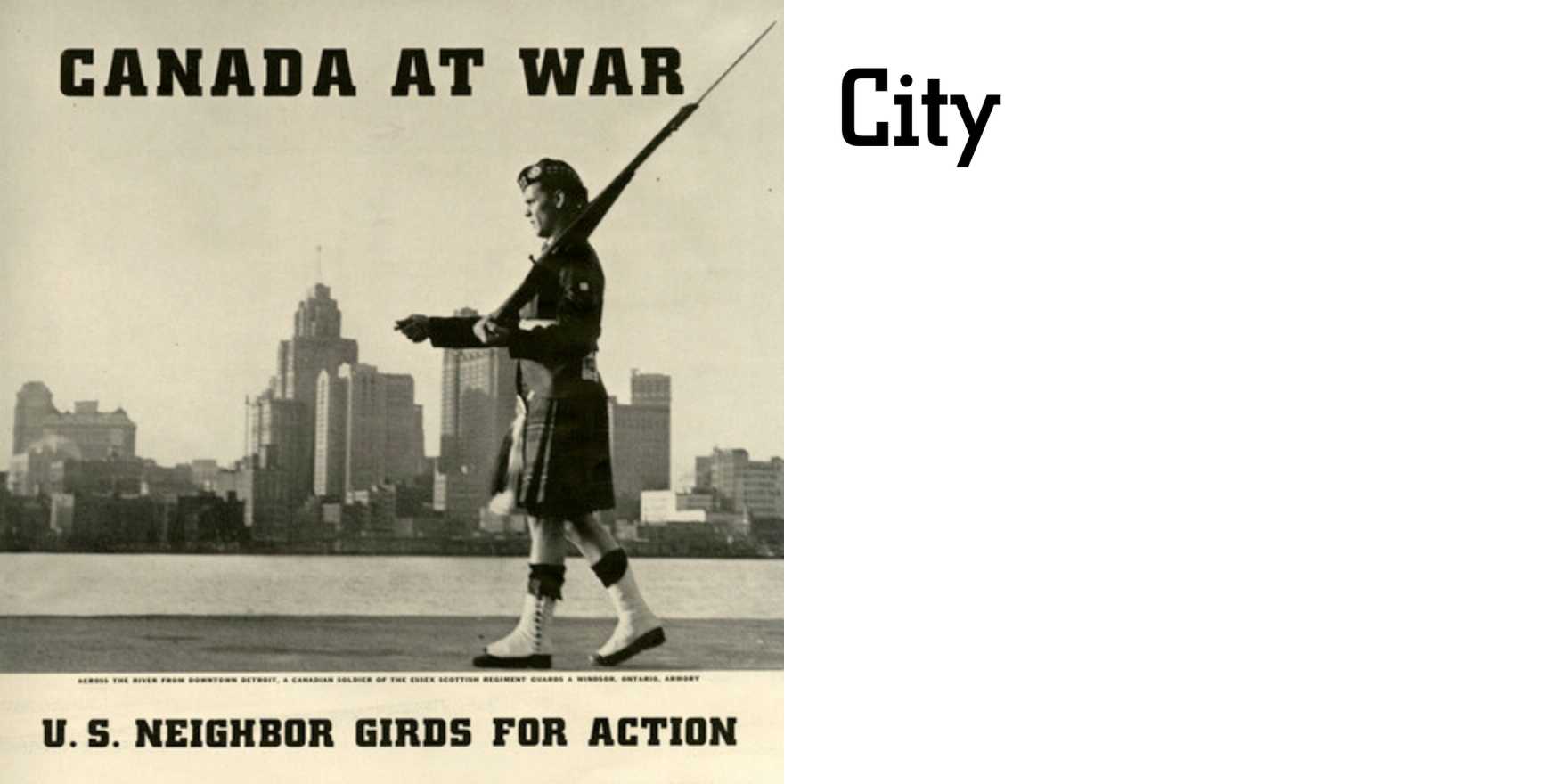 Canada aAt War - Fonts In Use