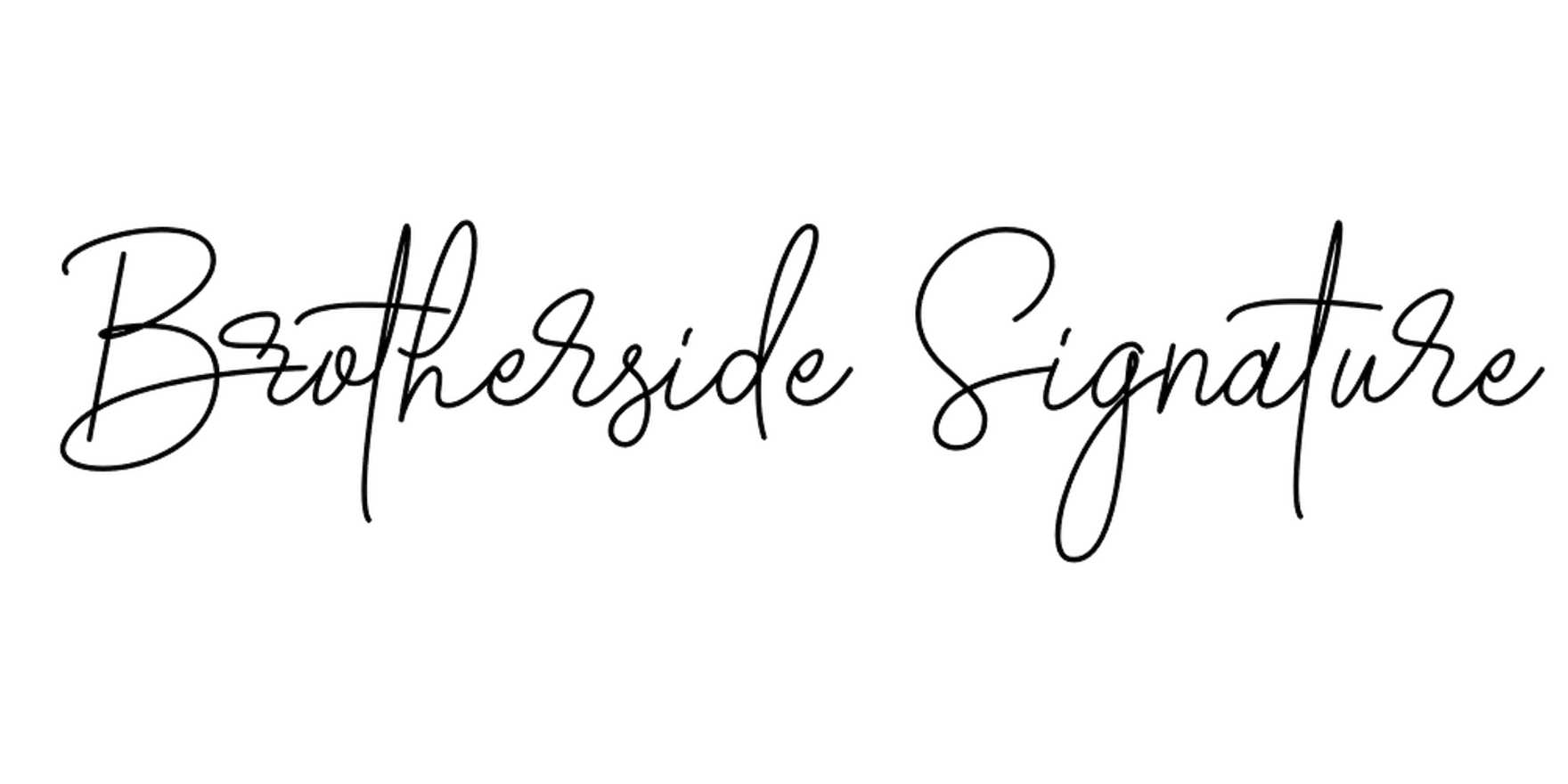 Brotherside Signature in use - Fonts In Use
