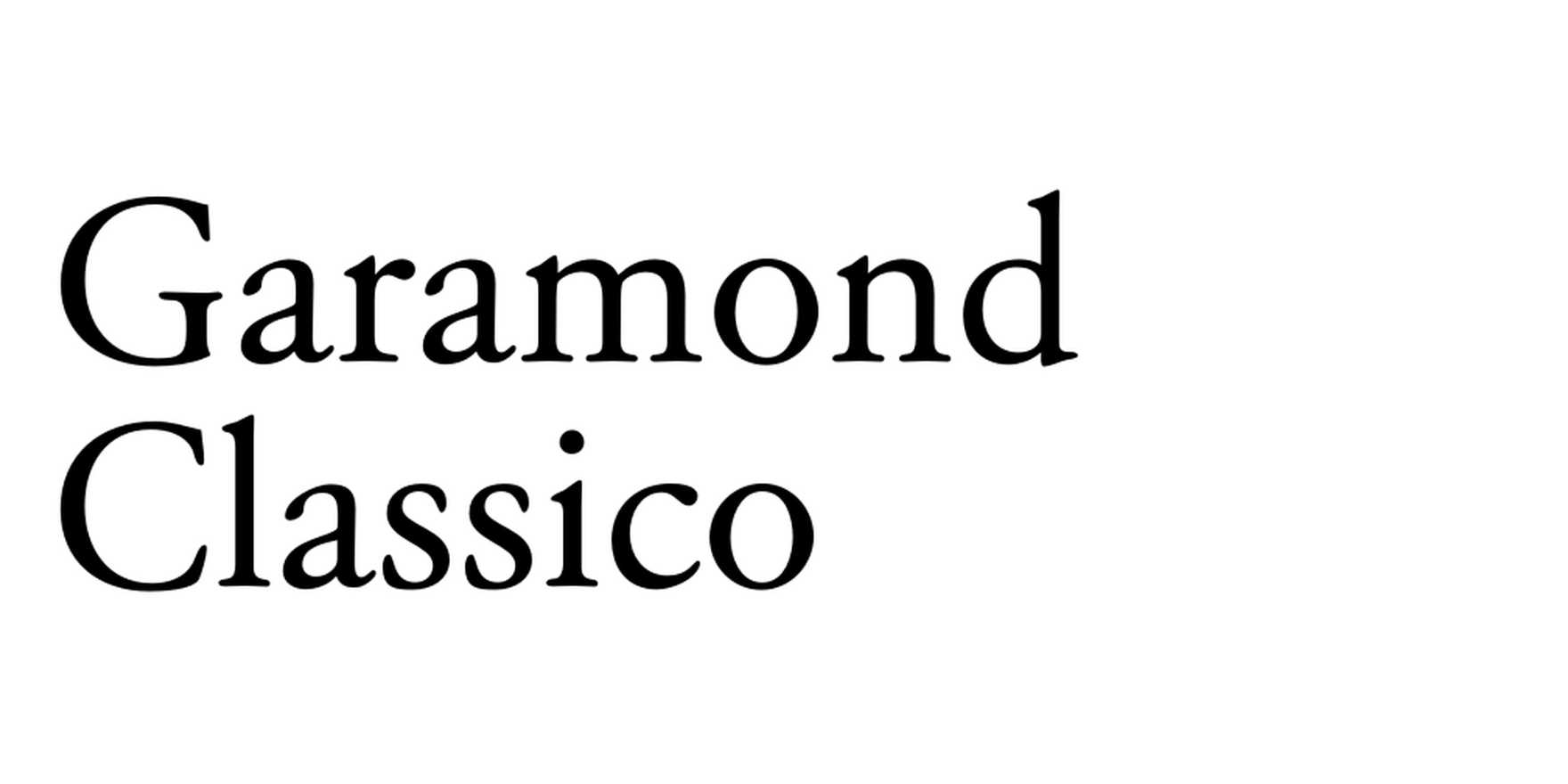 Garamond Classico in use - Fonts In Use