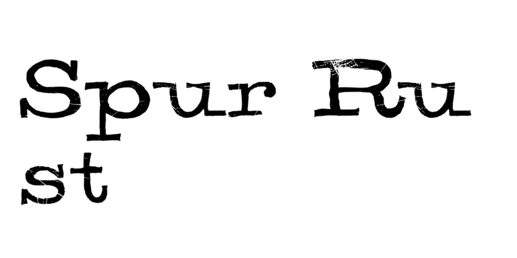 Spur Rust in use - Fonts In Use