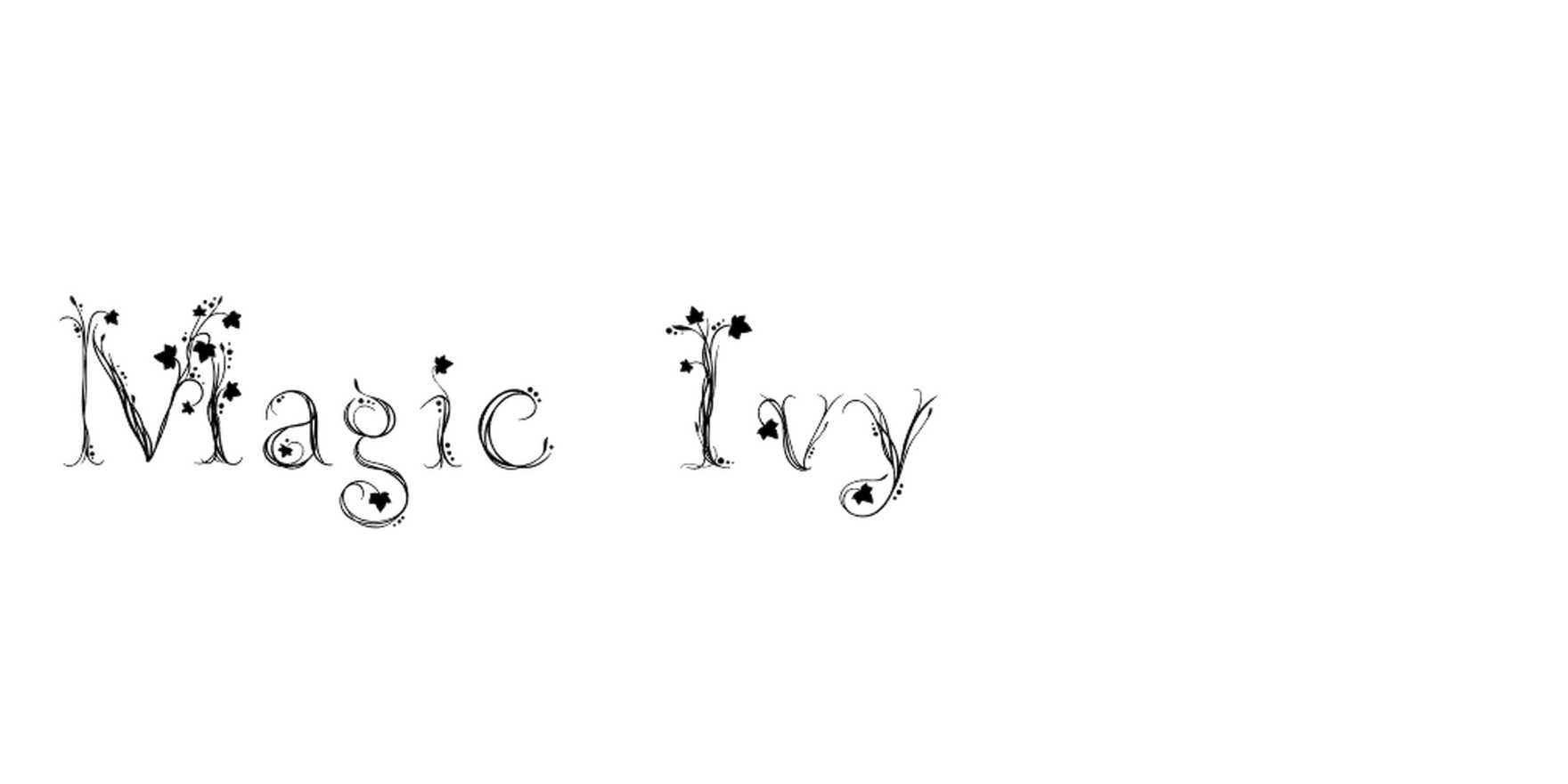 Magic Ivy in use - Fonts In Use