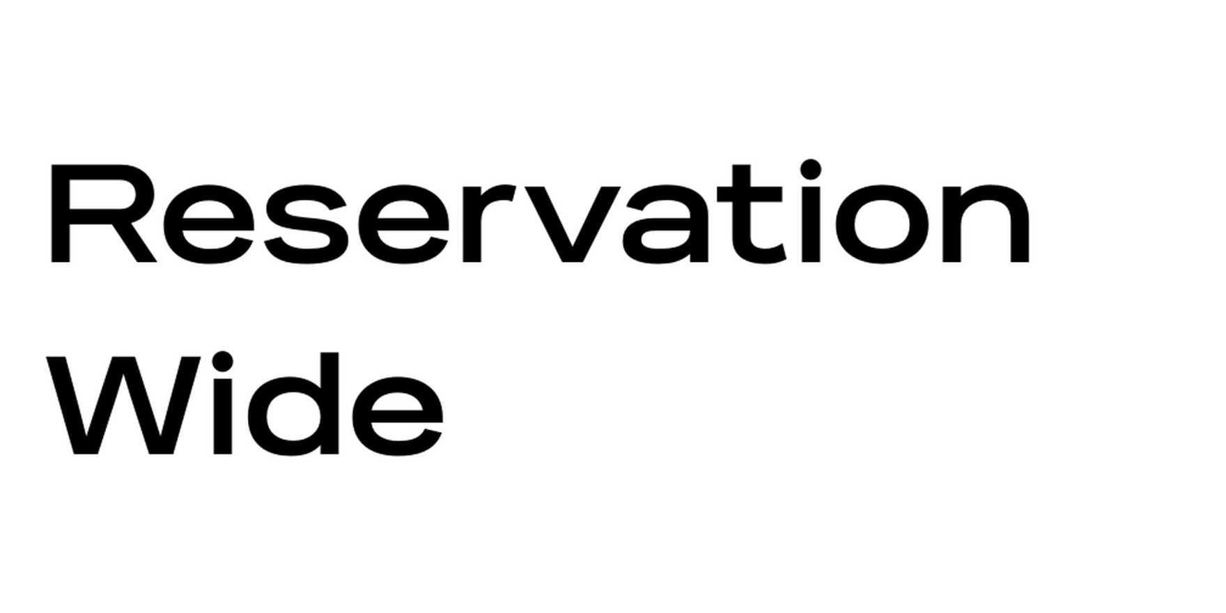 Reservation Wide in use - Fonts In Use