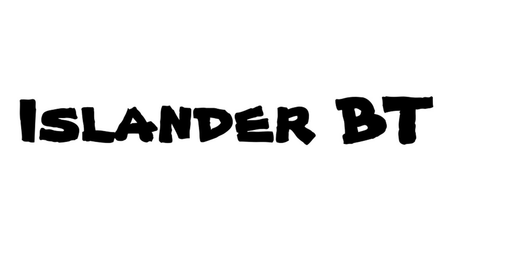 Islander BT in use - Fonts In Use