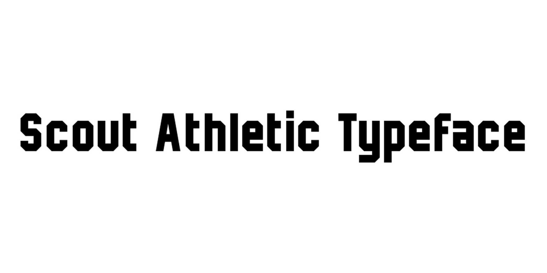 scout athletic typeface