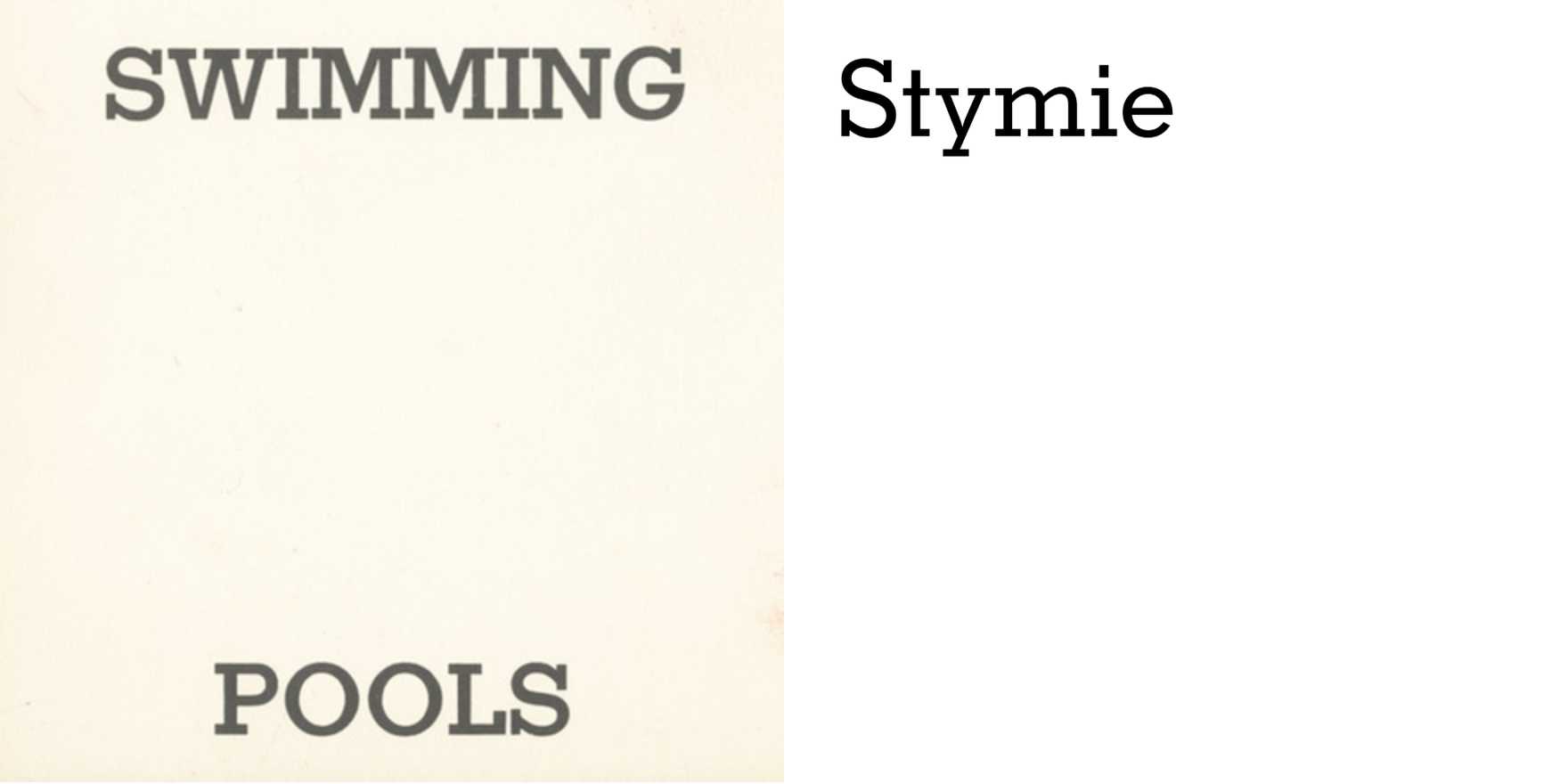 Nine Swimming Pools and a Broken Glass by Edward Ruscha, 1968. - Fonts ...