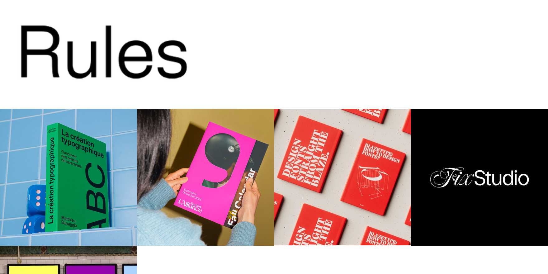 Rules in use - Fonts In Use