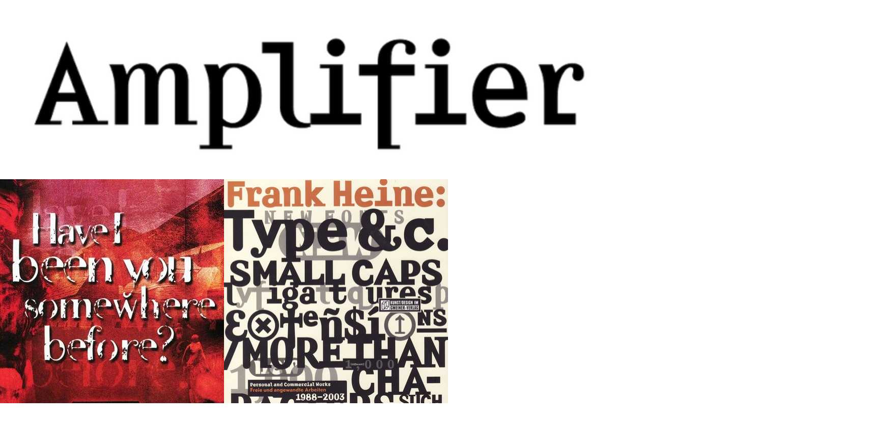 Amplifier in use - Fonts In Use