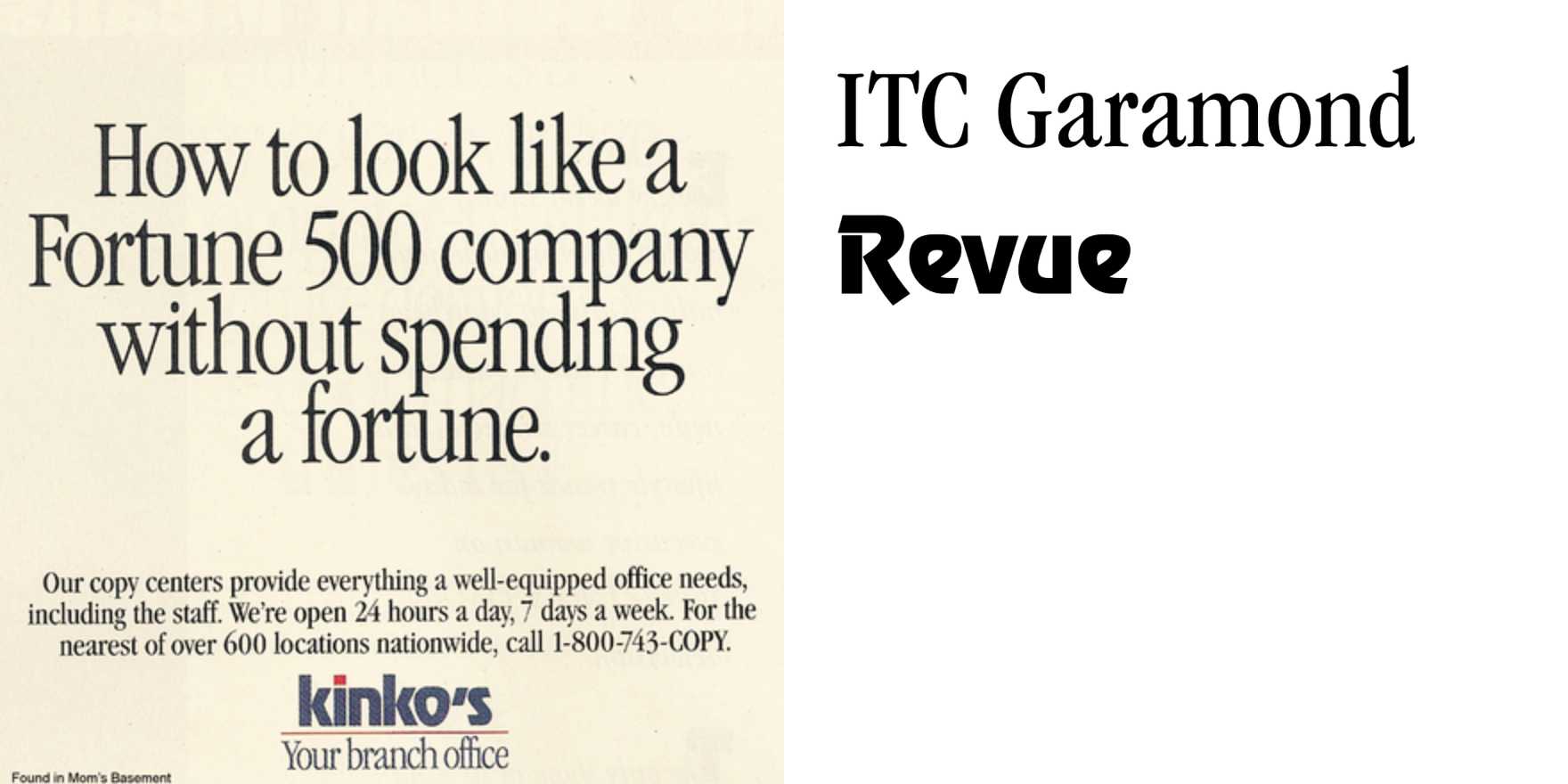 Kinko’s ads and logo (1992) - Fonts In Use