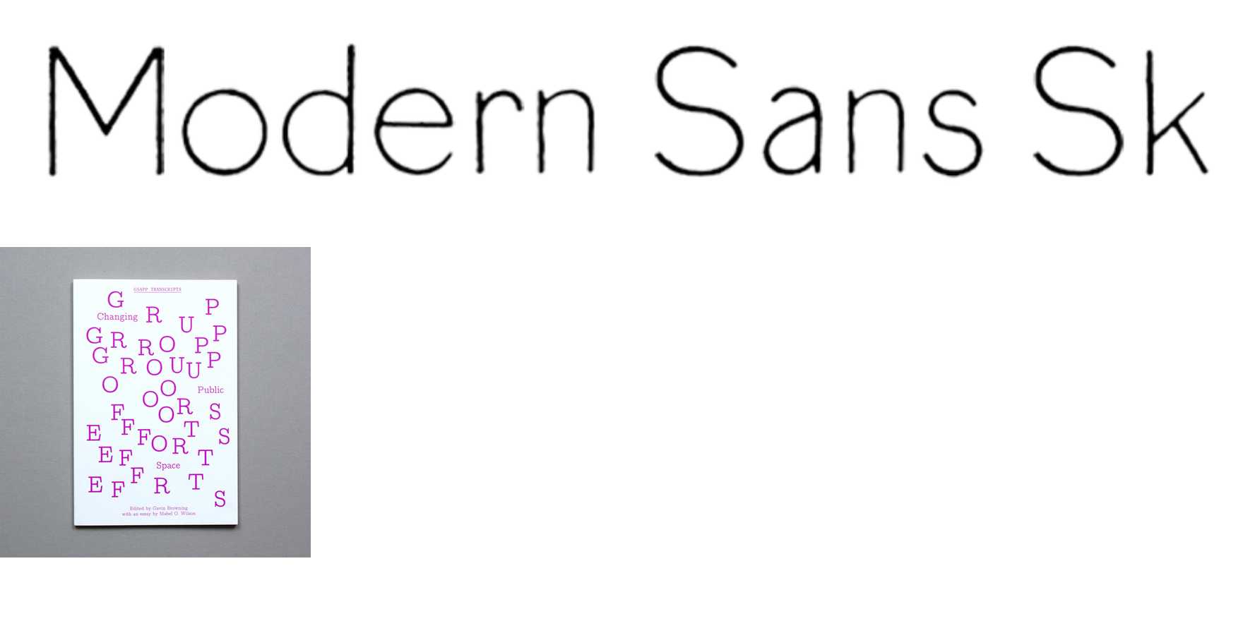 Modern Sans Skeleton in use - Fonts In Use