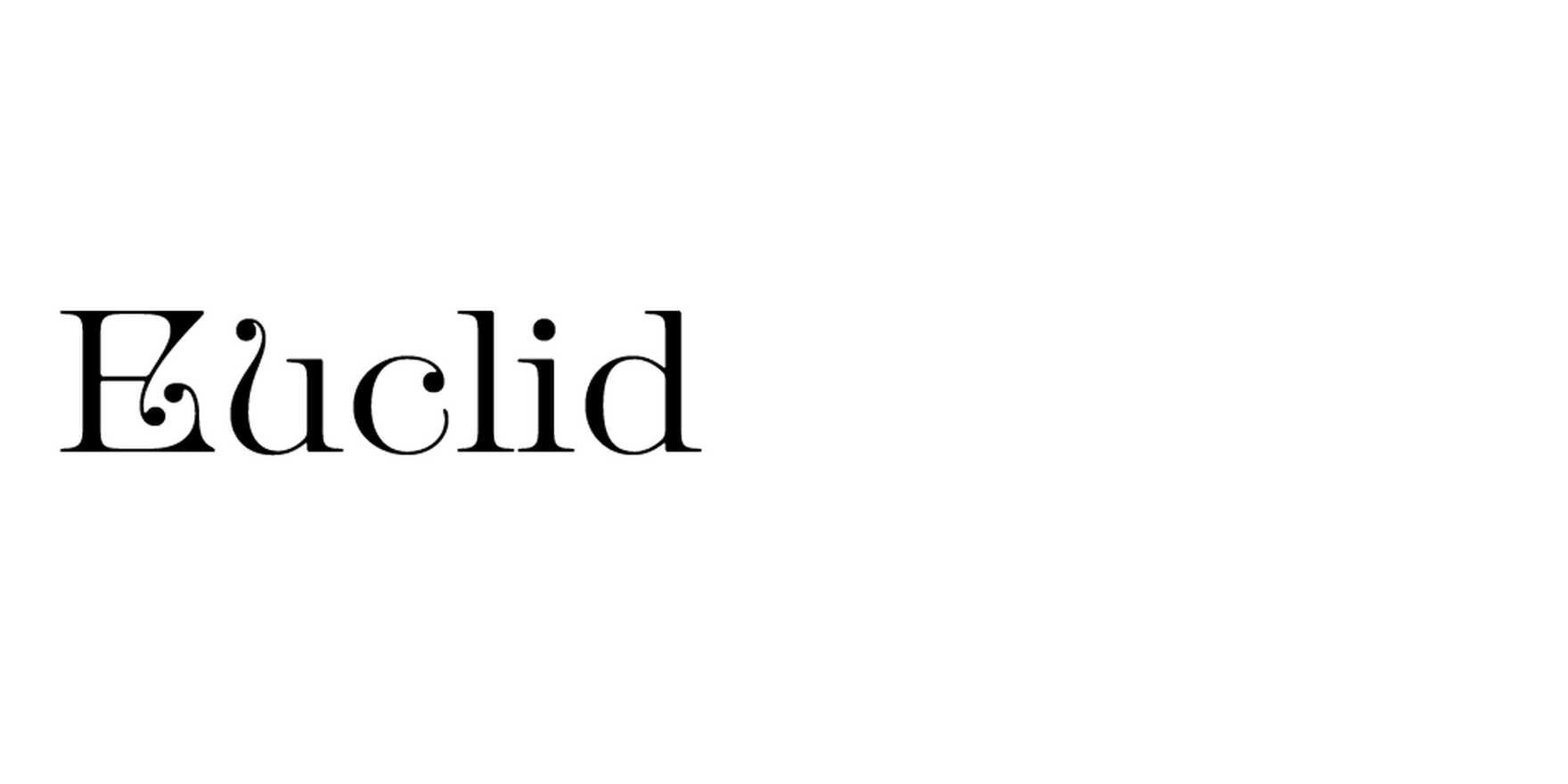euclid typeface