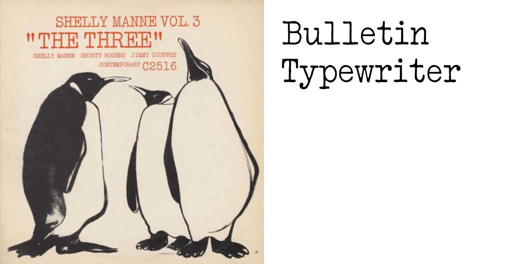 Shelly Manne – Vol. 3 “The Three” album art - Fonts In Use