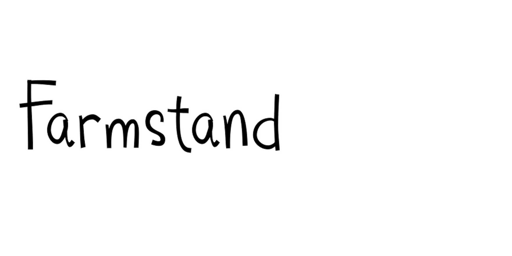 Farmstand in use - Fonts In Use