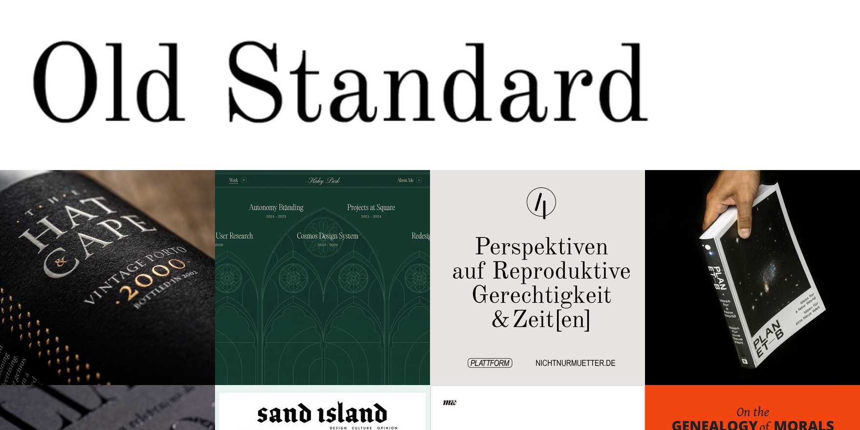 Old Standard in use - Fonts In Use