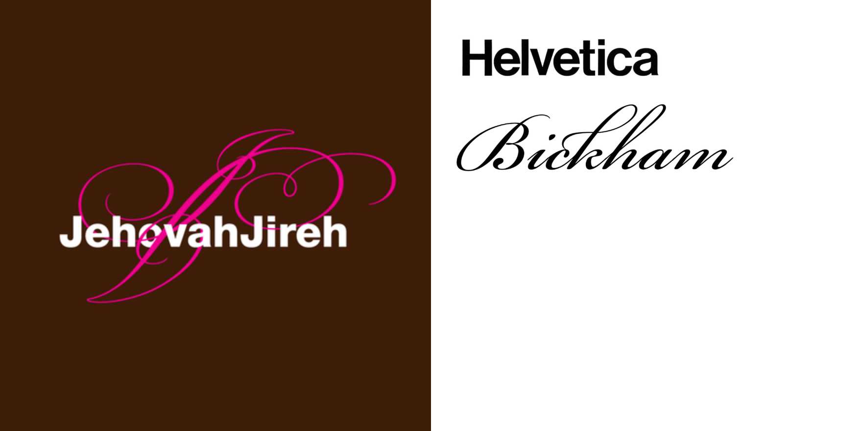 Jehovah Jireh - Fonts In Use