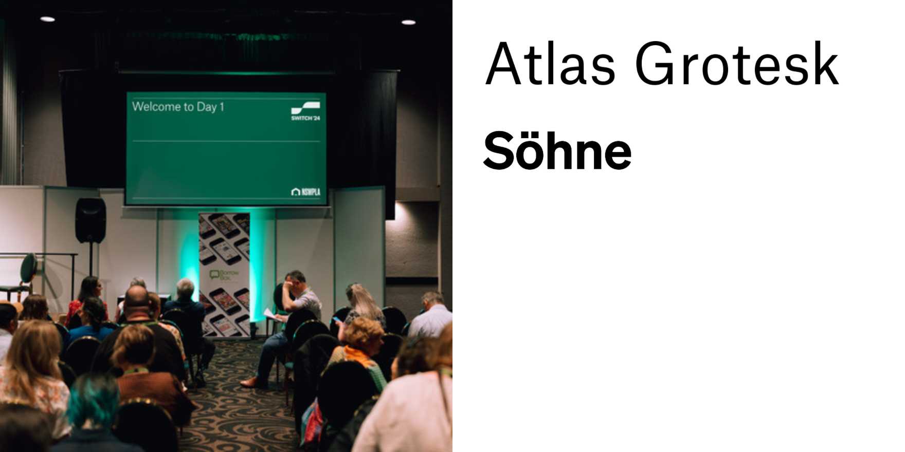 Switch ’24 conference - Fonts In Use